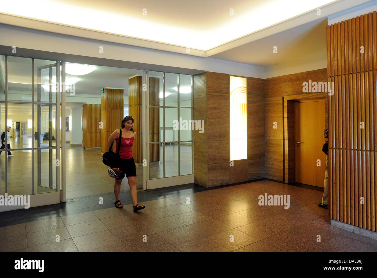 The foyer of the former GDR radio station at Nalepa Street is seen ...