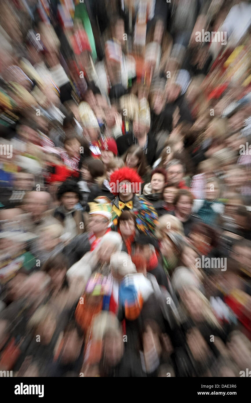 People celebrate the beginning of carnival in Mainz, Germany, 11 ...