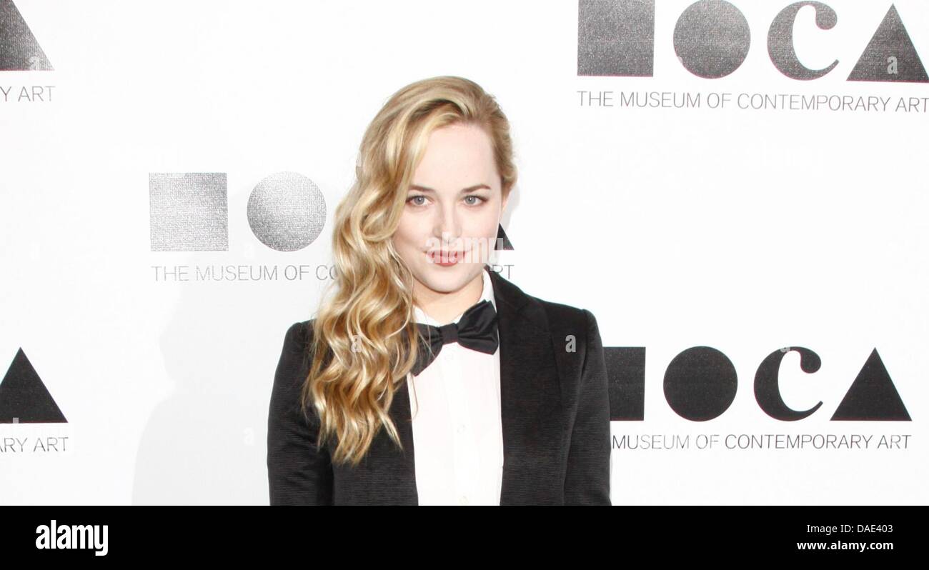 Actress Dakota Johnson arrives at the 2011 MOCA Gala - "An Artists Life ...