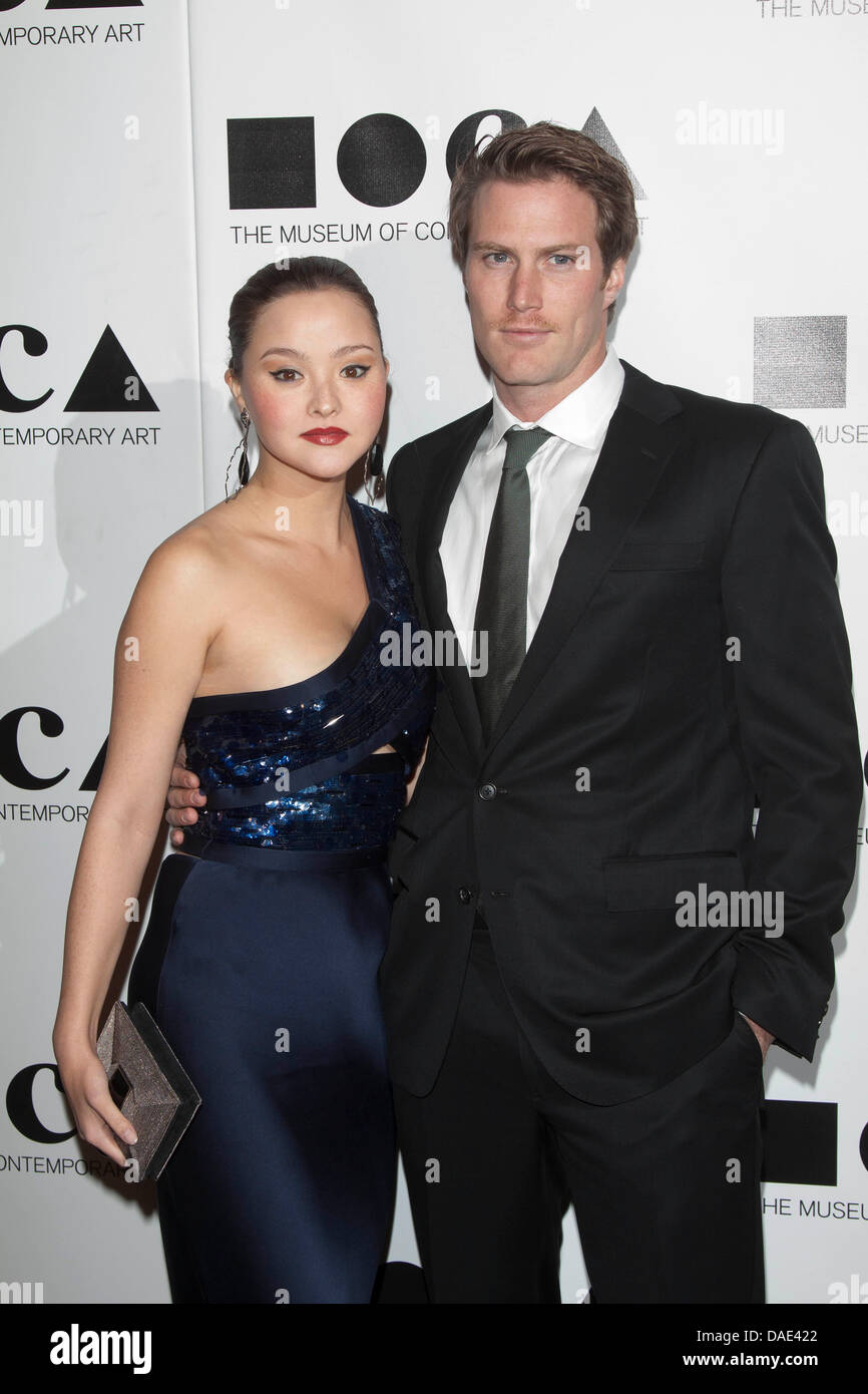 Actress Devon Aoki and James Bayley arrives at the 2011 MOCA Gala - "An ...