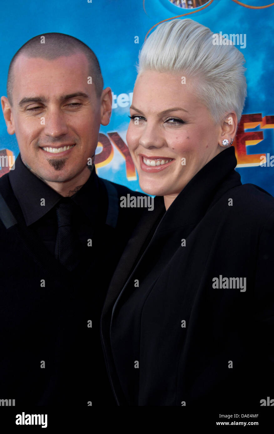 US singer and voice recording artist Alecia Beth Moore aka Pink and her ...