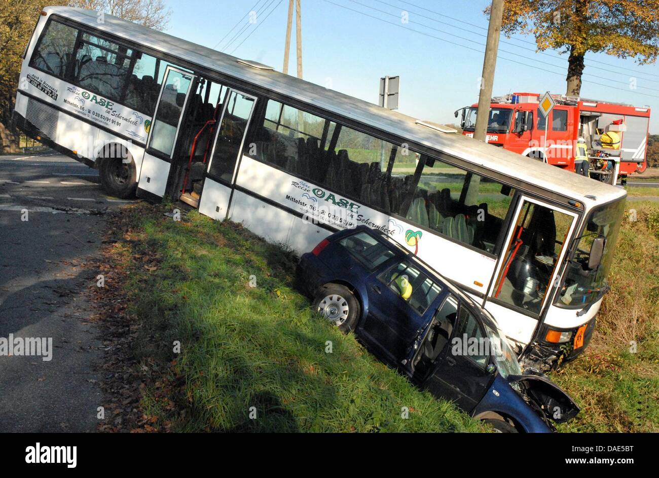Bus In Ditch High Resolution Stock Photography and Images - Alamy
