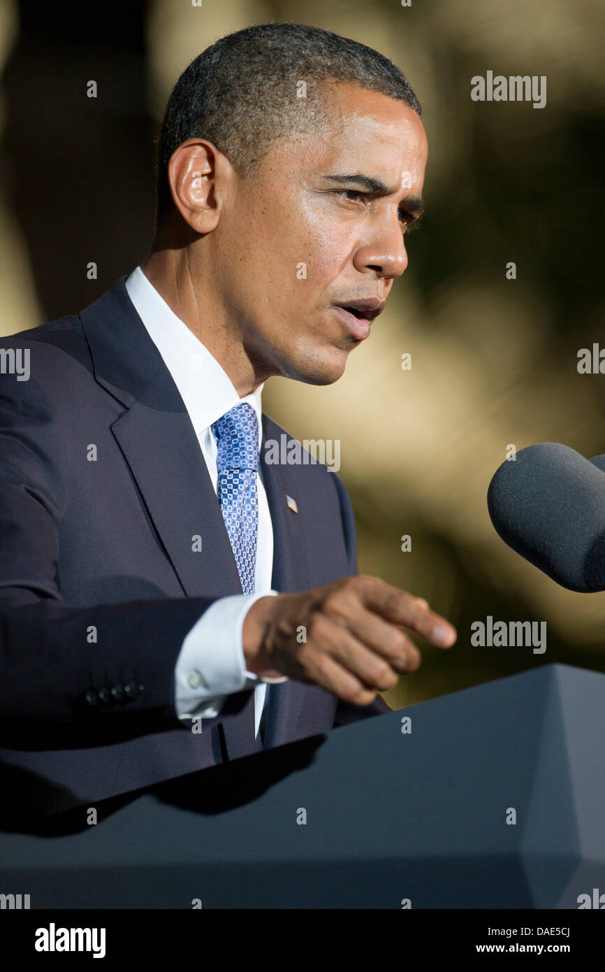 US President Barack Obama attends a press conference after the closing ...