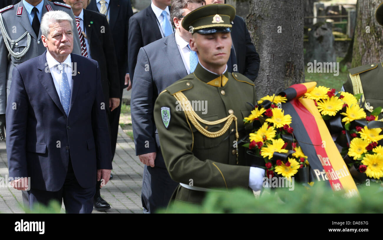 Vilnius, Lithuania. 11th July, 2013. German President Joachim Gauck ...