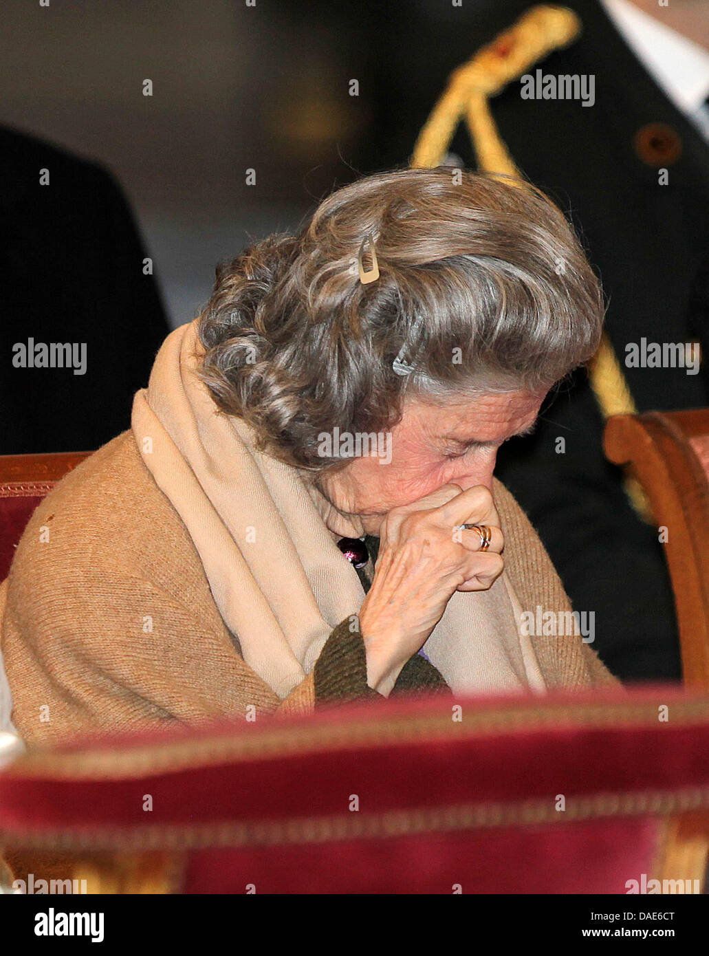 Queen Fabiola and other royals attend the Te Deum at the occasion of ...