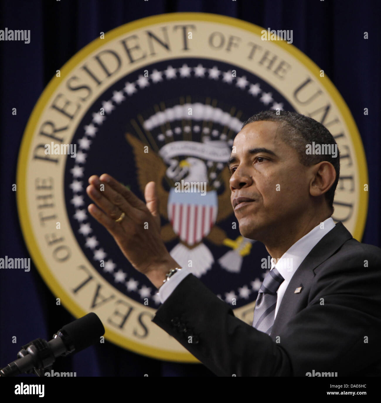 United States President Barack Obama speaks at the African American ...