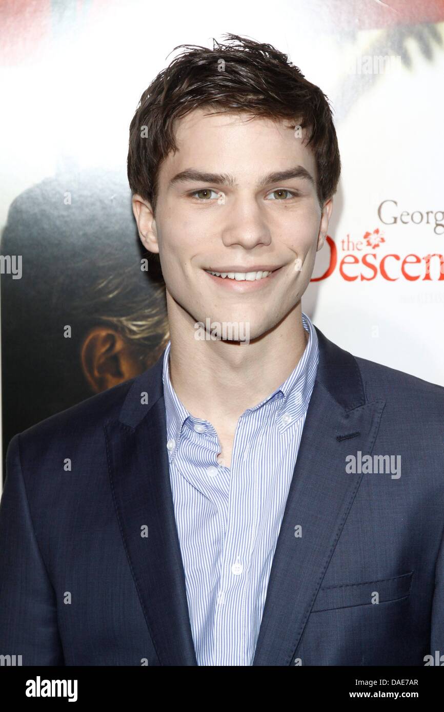 Actor Nick Krause arrives at the Premiere of "The Descendants" at ...
