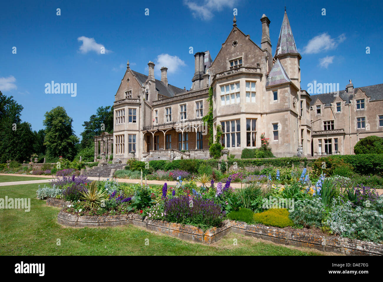 English, British, Landscape, Park, Gardens, Orchardleigh House, Frome ...