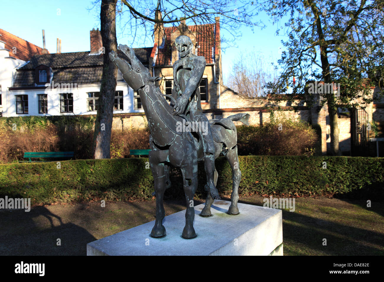 The Four Horseman of the Apocalypse statues, Hof Arents (Square ...