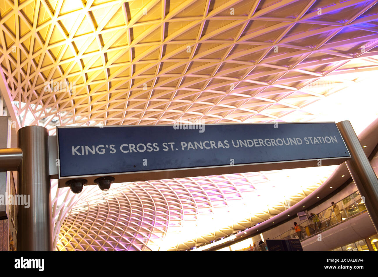 Entrance to the London Underground from the western concourse area of ...