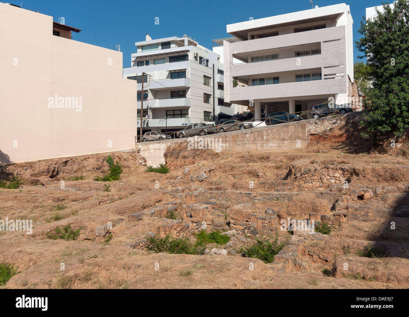 Ruins of Ancient City of Kamara, Agios Nikolaos, Crete, Greece Stock ...
