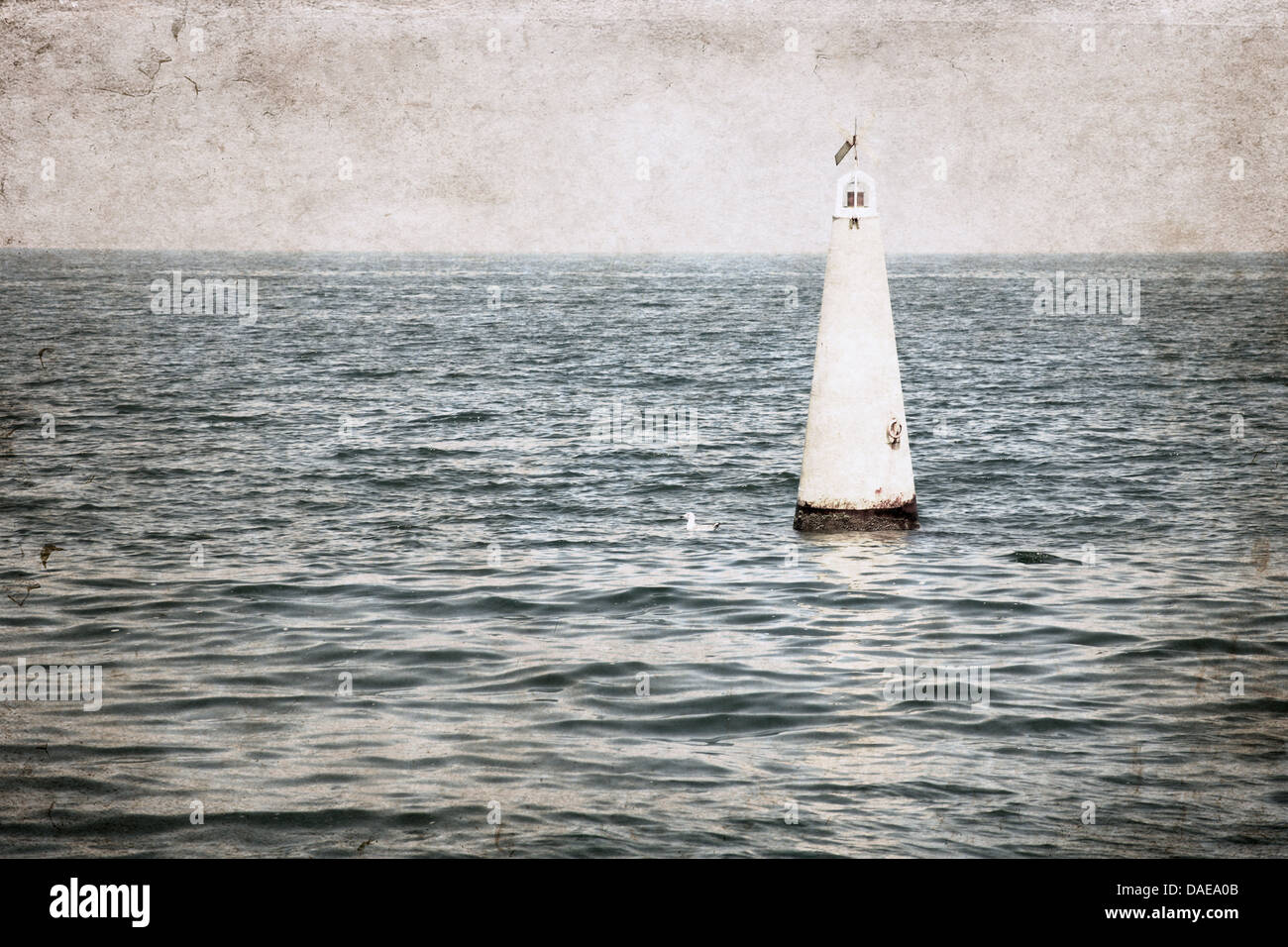 image in grunge style, sea Stock Photo - Alamy