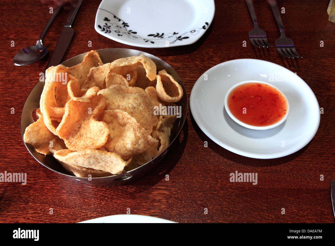 Thai food bowls set menu rice dishes studio setting restaurant interior ...