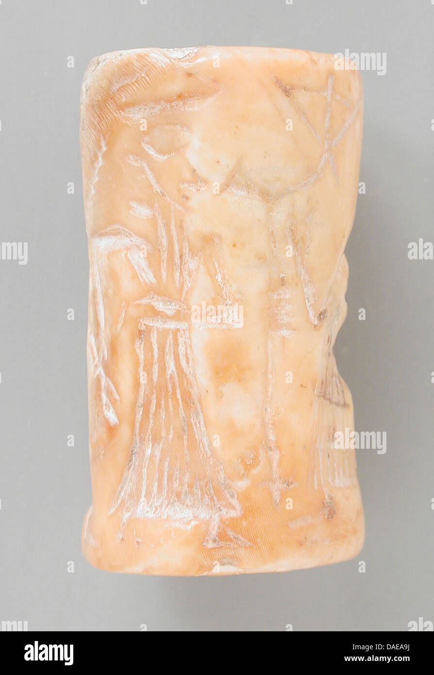 This cylinder seal, often used for stamping, showcases the fine ...
