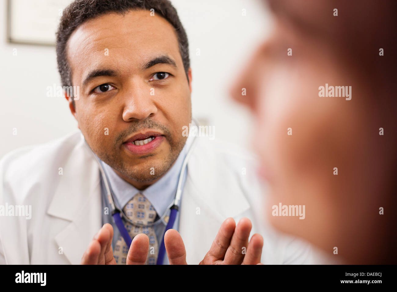 Doctor and male patient 60 years hi-res stock photography and images ...