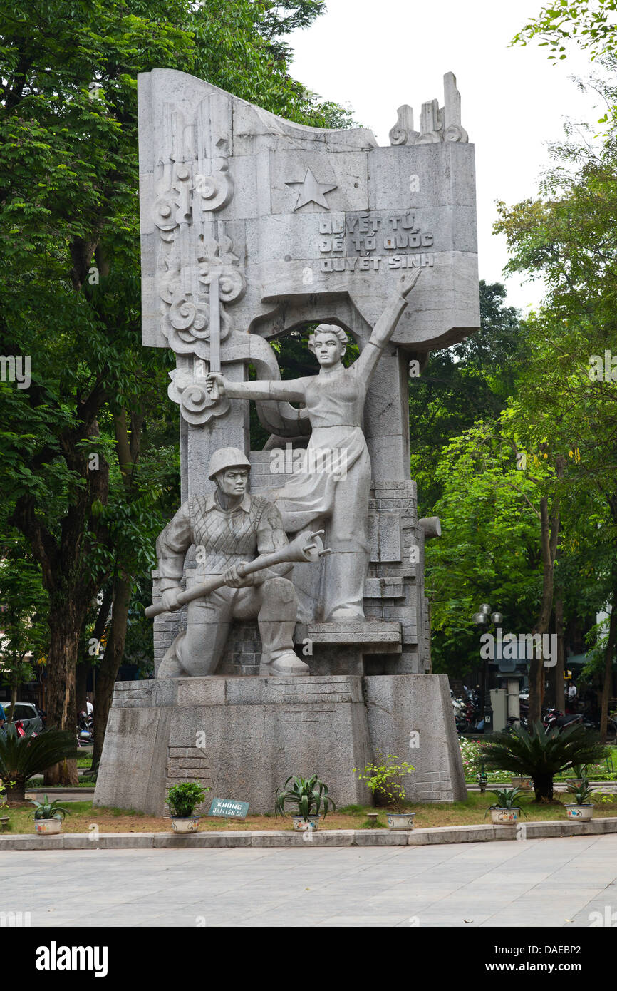 War Memorial in Hanoi, Vietnam Stock Photo - Alamy