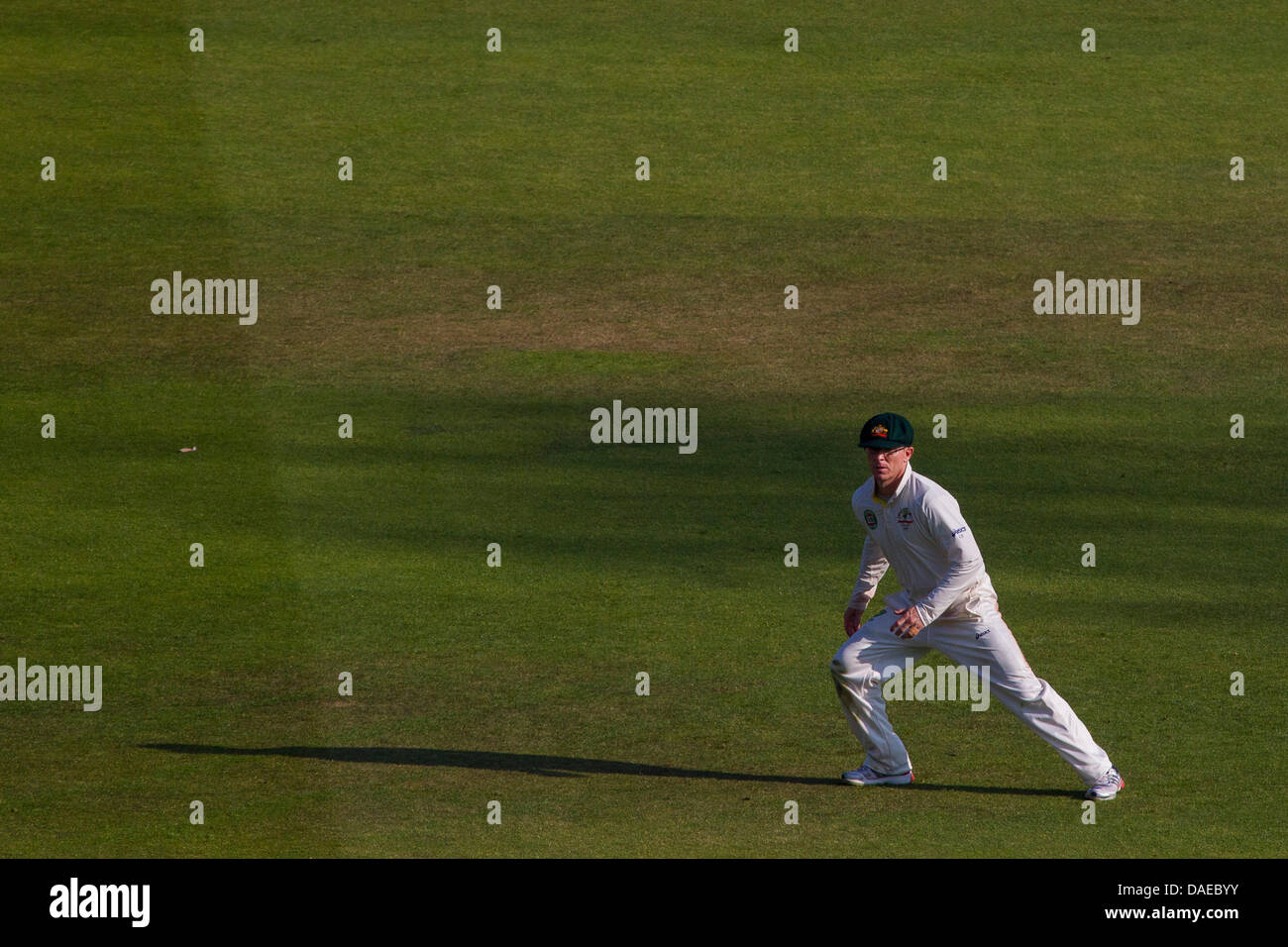 Nottingham, UK. 11th July, 2013. Australia's Chris Rogers fielding ...