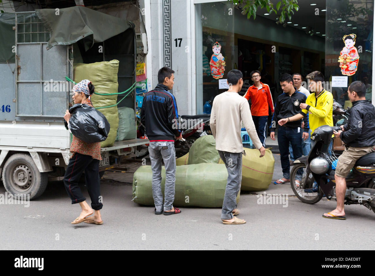 Typical Everyday Life in the Streets of Hanoi, Vietnam Stock Photo - Alamy