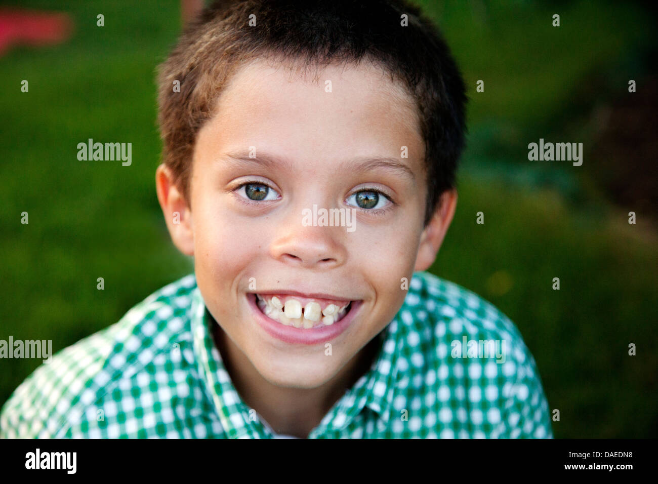 Smiling Boy, Close Up Stock Photo - Alamy