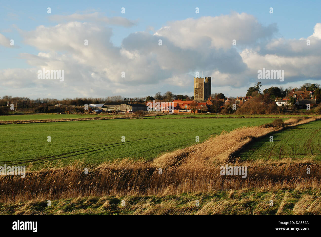 Orford Town View from the River Ore Stock Photo - Alamy
