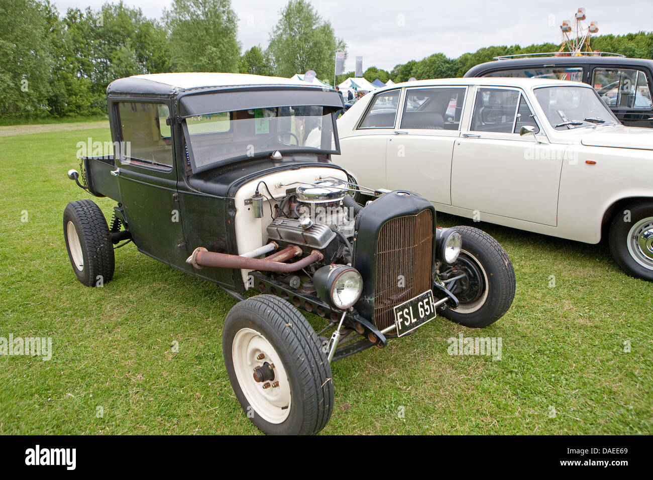 A black Ford Truck 4639cc on display at the Bromley Pageant of Motoring ...