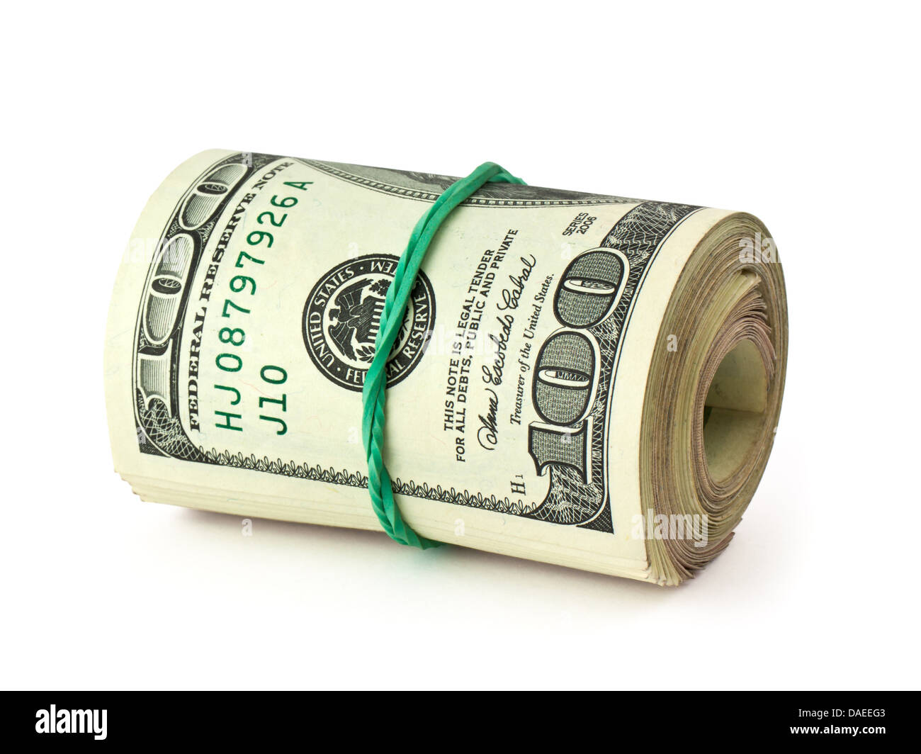 USA dollars on white background Stock Photo - Alamy