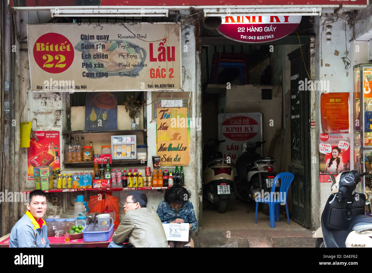 Typical Shop Front in the Old Quarter of Hanoi, Vietnam Stock Photo - Alamy