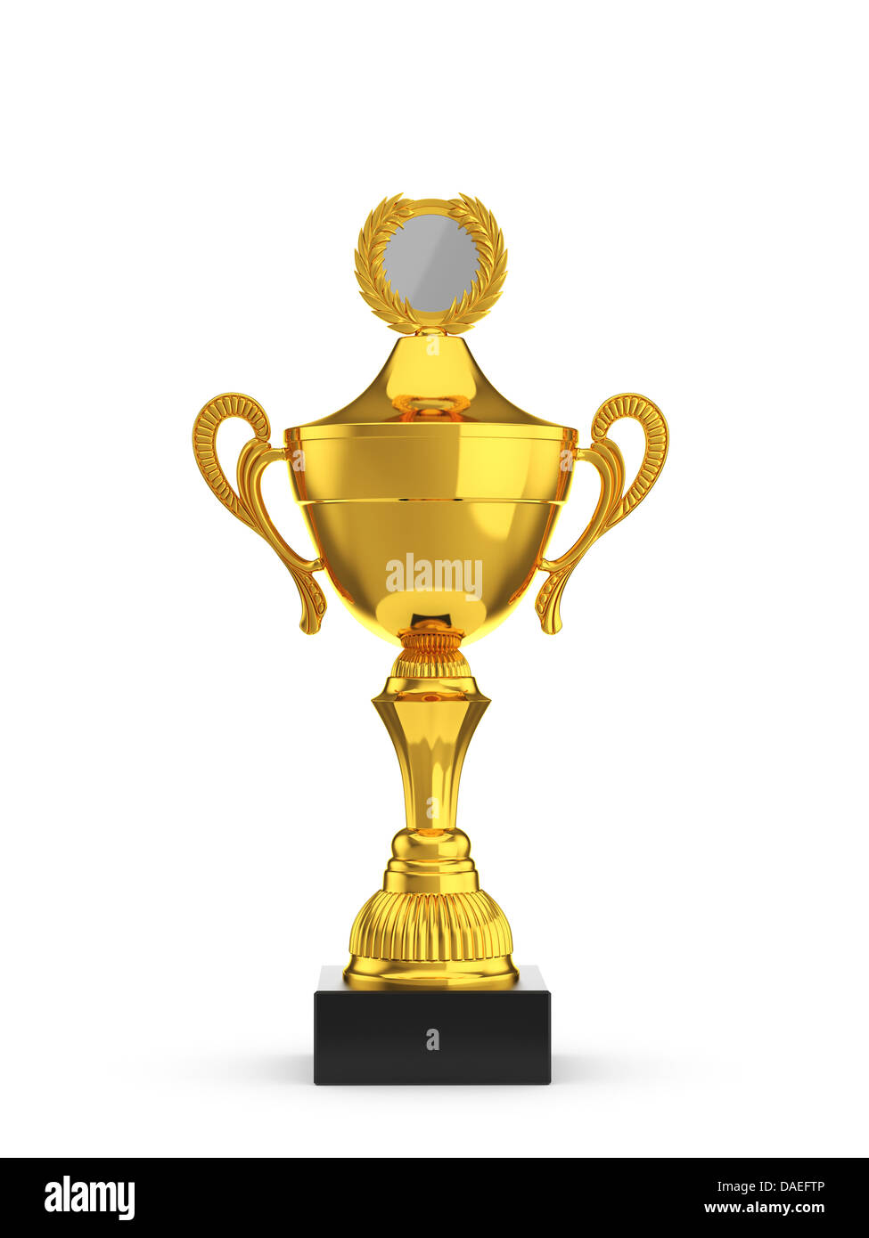 3d render of winning cup isolated on white background Stock Photo - Alamy