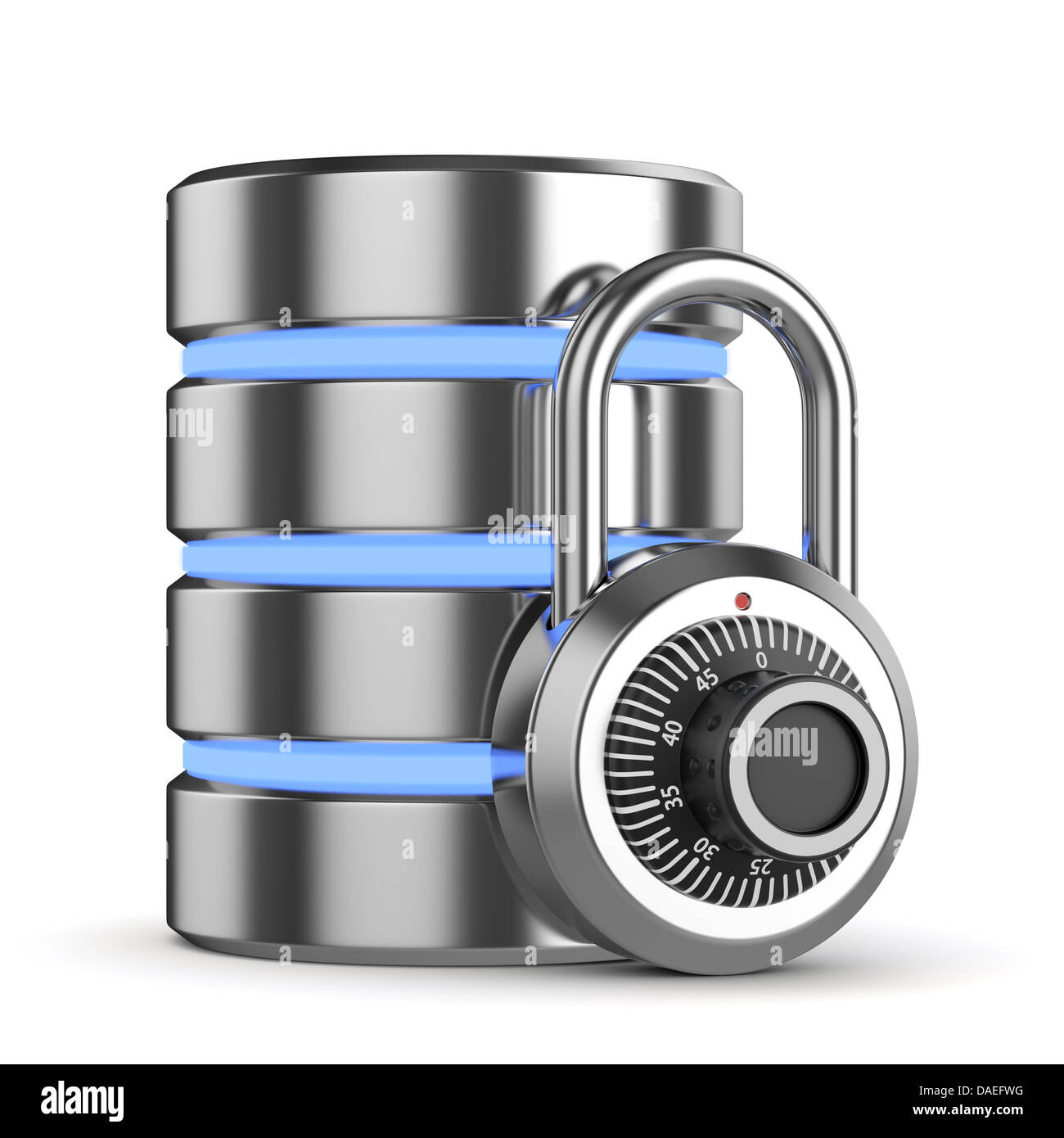 3d render of safe storage concept isolated on white background Stock ...