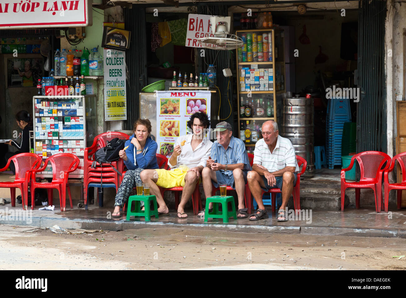 Typical Everyday Life in the Streets of Hanoi, Vietnam Stock Photo - Alamy