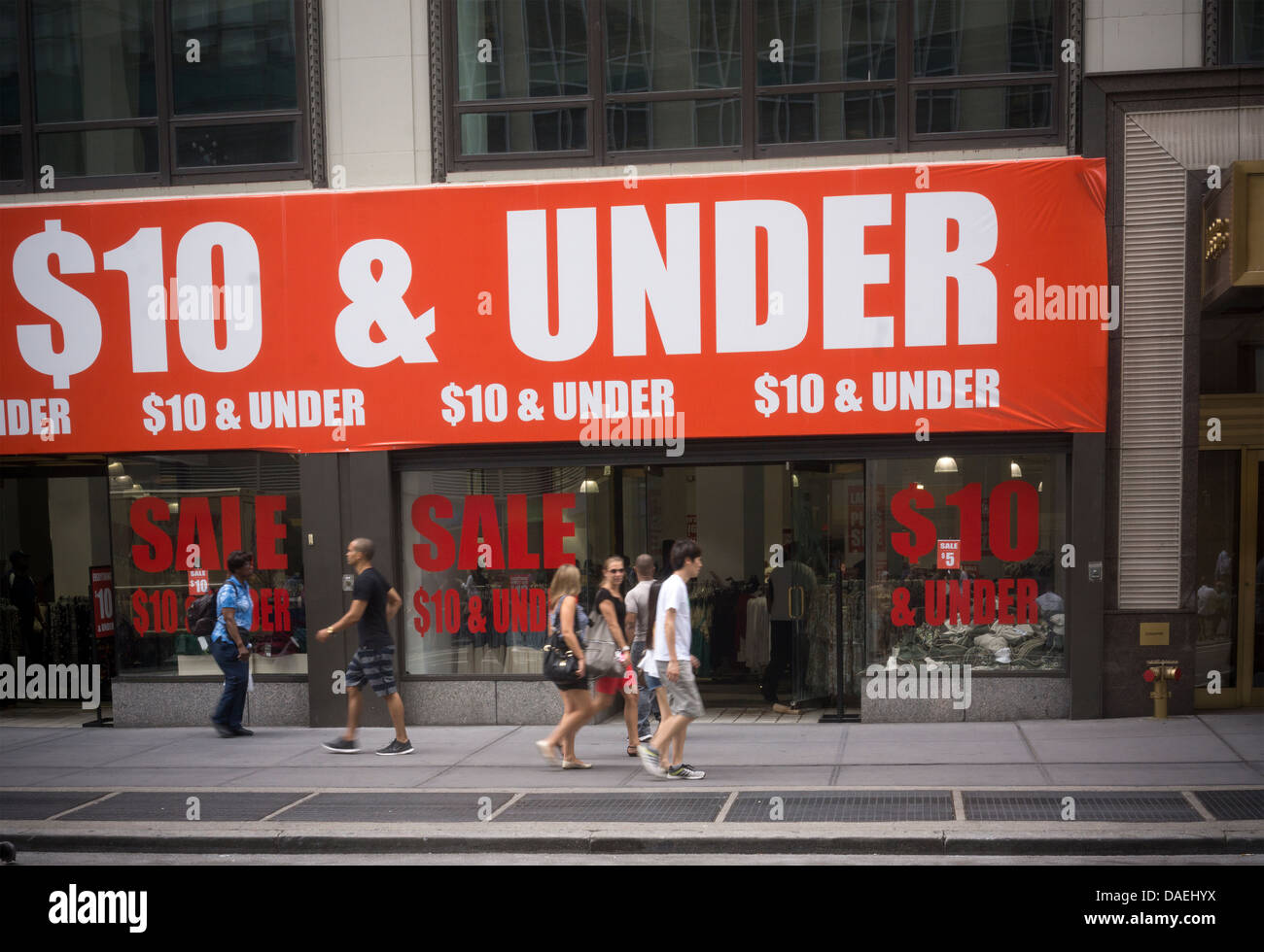A ten dollar and under discount store in the Herald Square neighborhood ...