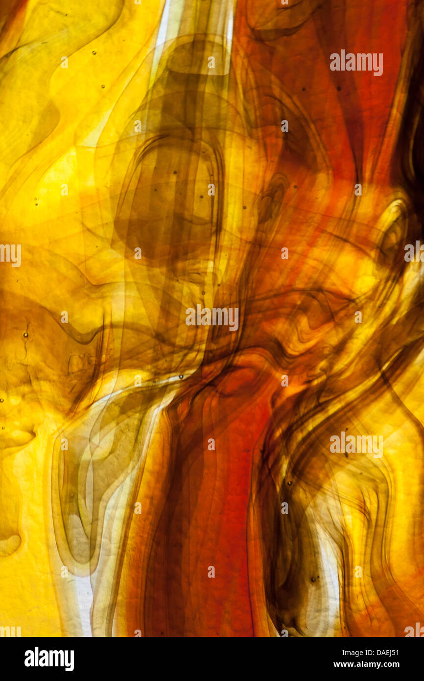 Abstract patterns and colors in glass Stock Photo - Alamy