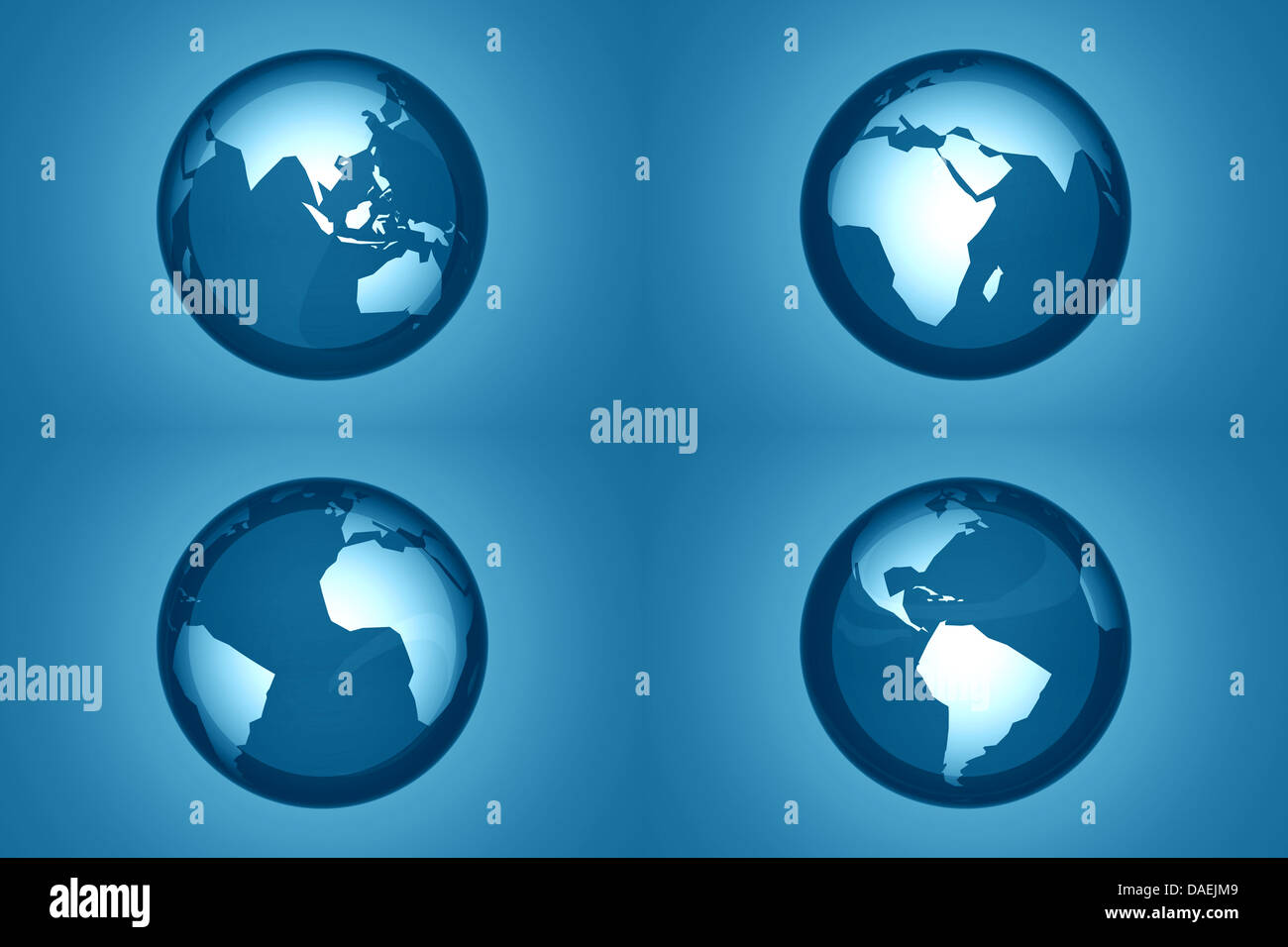earth 3d abstract business icon Stock Photo - Alamy