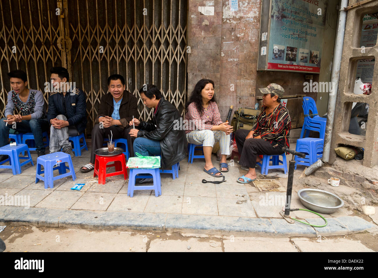 Typical Everyday Life in the Streets of Hanoi, Vietnam Stock Photo - Alamy