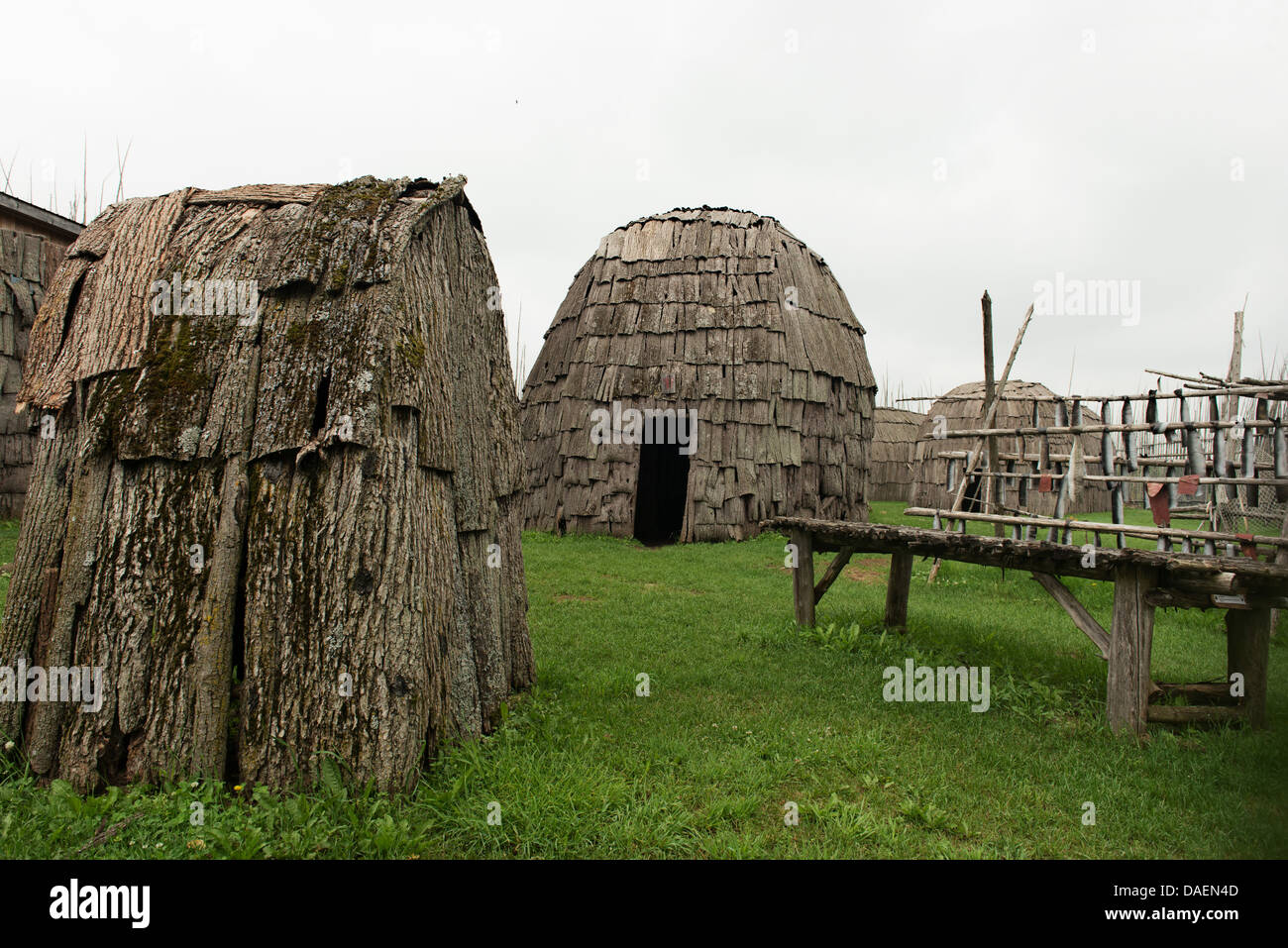 Droulers archeological site interpretation center hi-res stock ...