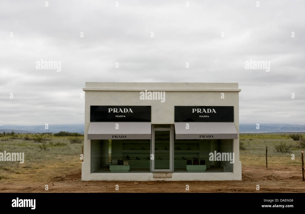 Prada Marfa is a permanent art installation set up in the Chihuahuan ...