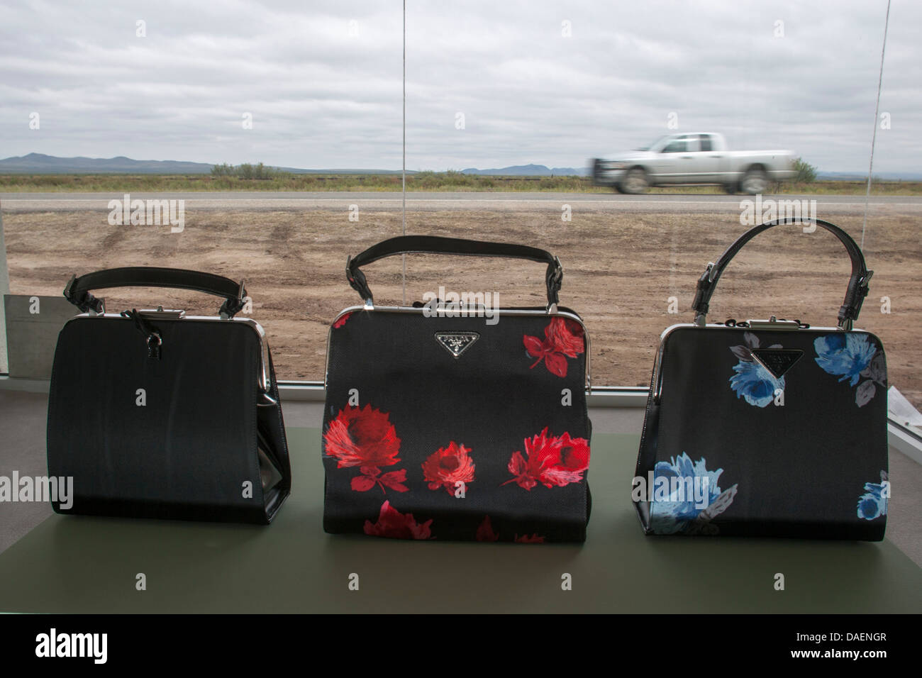 Prada Marfa is a permanent art installation set up in the Chihuahuan ...