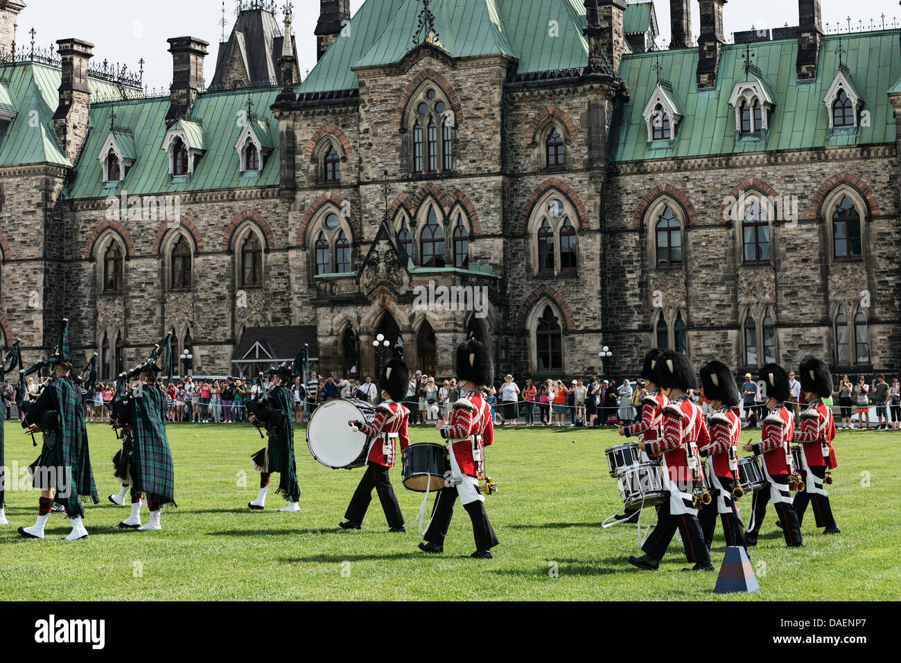 Changing the Guard ceremony - Parliament Hill - Ottawa Ontario Canada ...