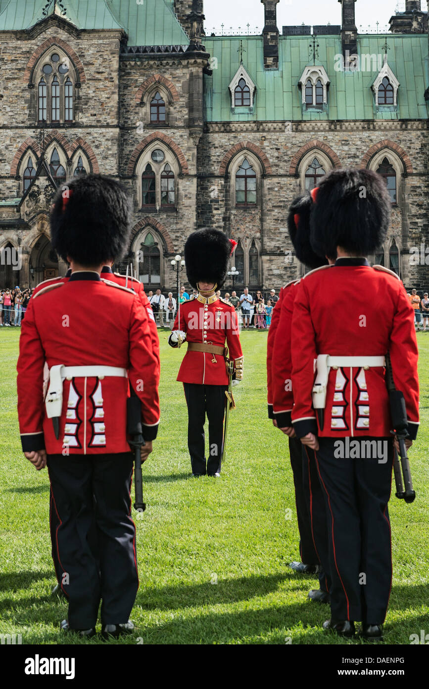 Changing the Guard ceremony - Parliament Hill - Ottawa Ontario Canada ...