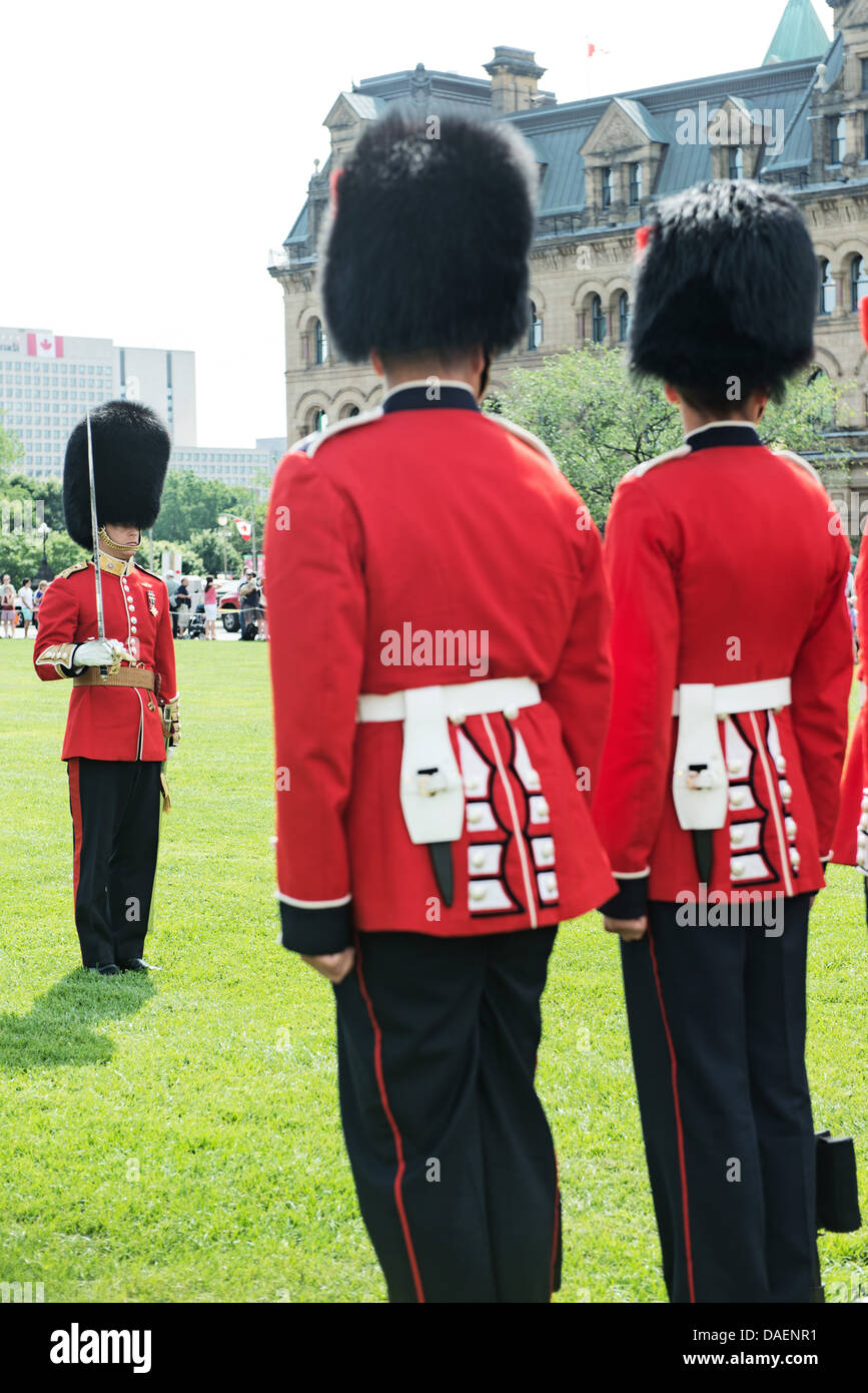 Changing the Guard ceremony - Parliament Hill - Ottawa Ontario Canada ...