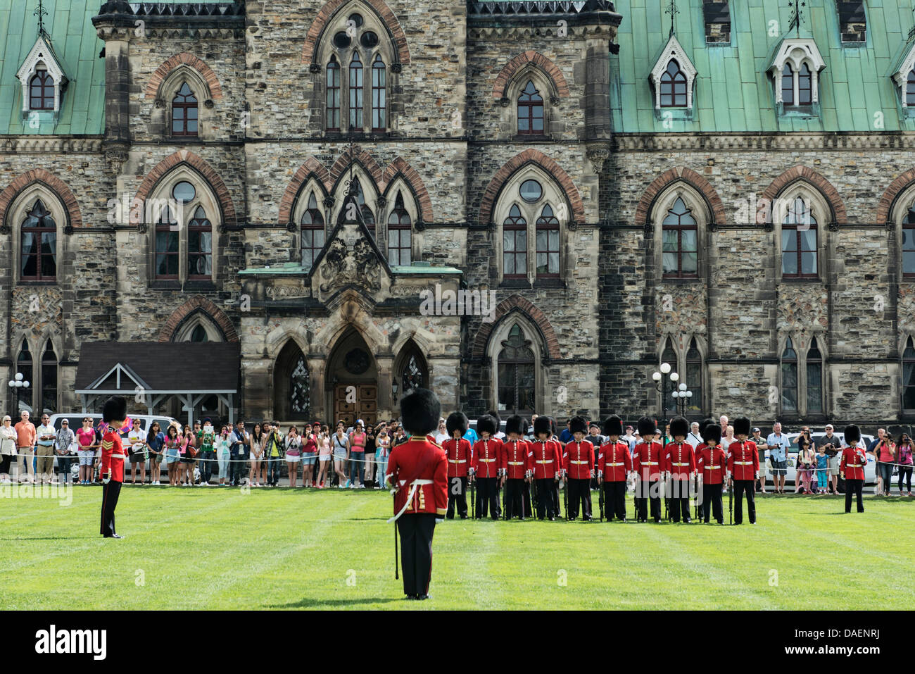 Changing the Guard ceremony - Parliament Hill - Ottawa Ontario Canada ...