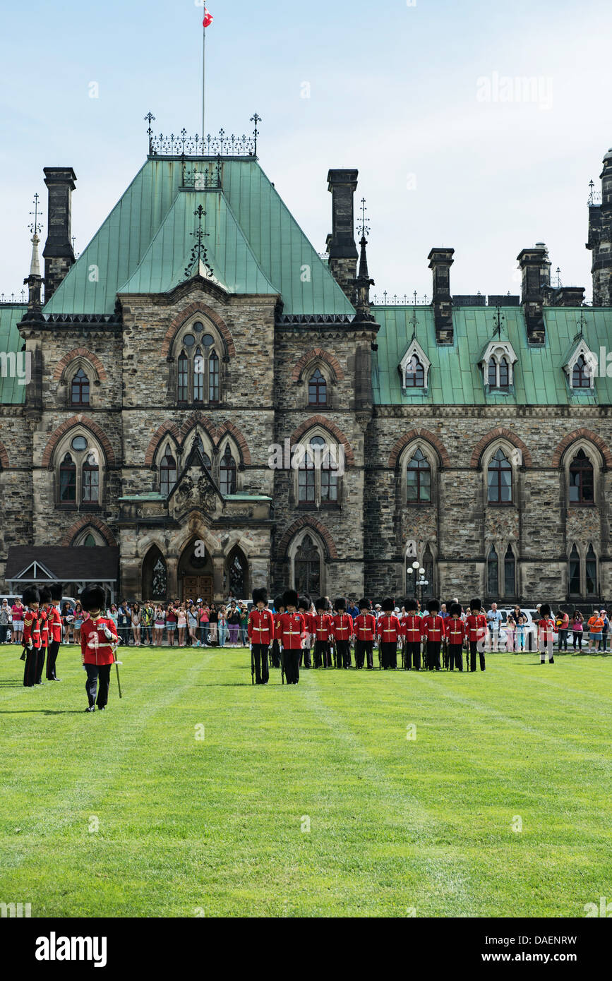 Changing the Guard ceremony - Parliament Hill - Ottawa Ontario Canada Stock Photo - Alamy