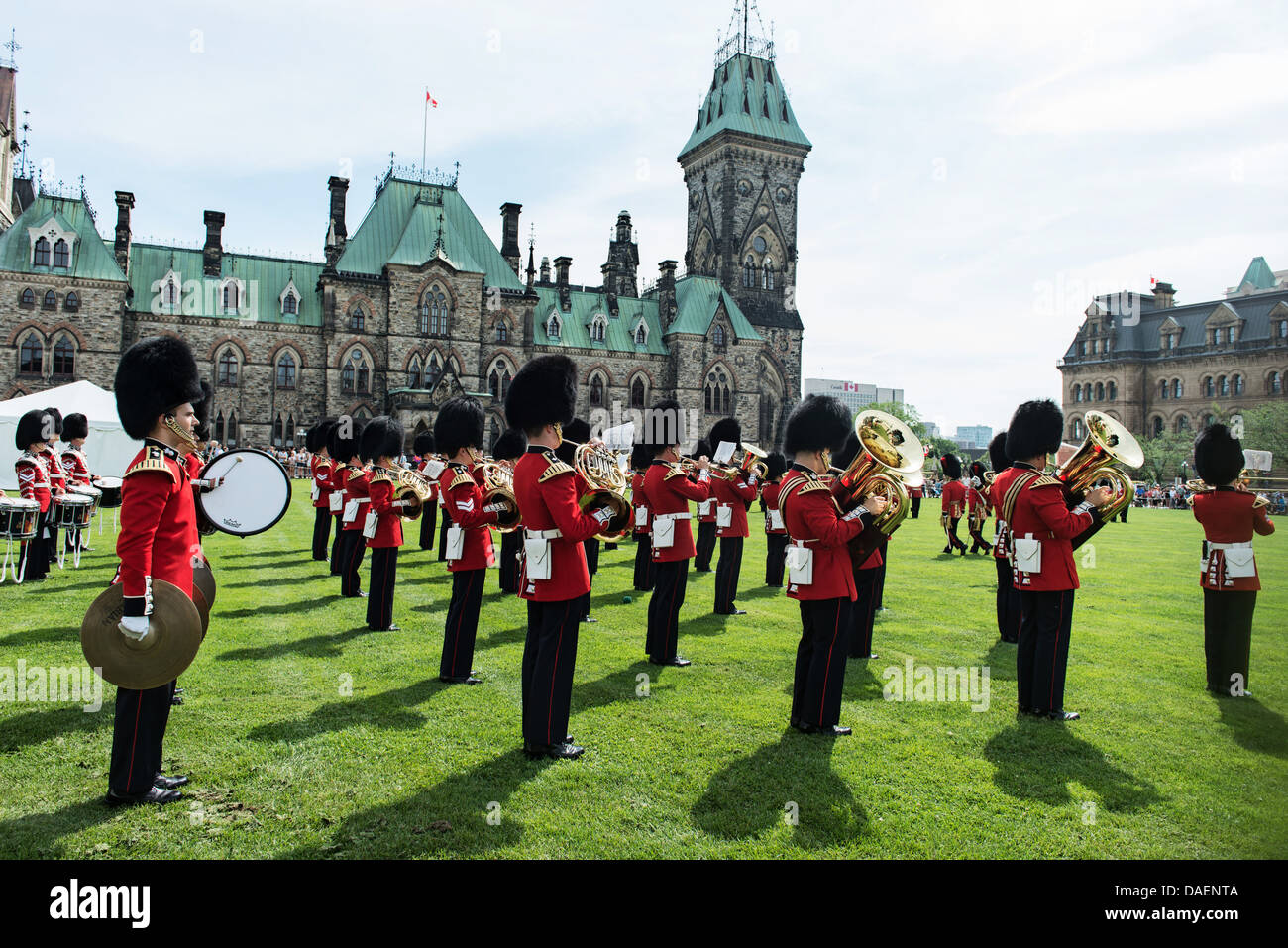 Changing the Guard ceremony - Parliament Hill - Ottawa Ontario Canada Stock Photo - Alamy