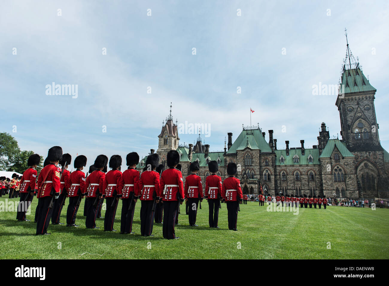 Changing the Guard ceremony - Parliament Hill - Ottawa Ontario Canada Stock Photo - Alamy