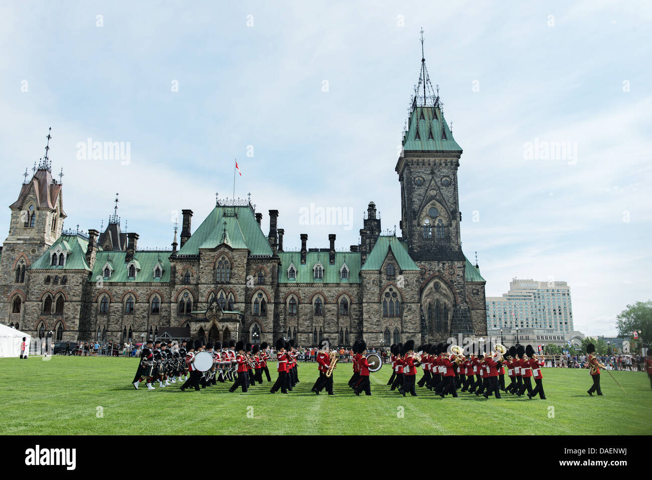 Changing the Guard ceremony - Parliament Hill - Ottawa Ontario Canada Stock Photo - Alamy