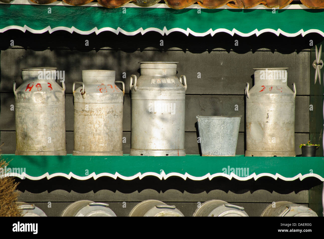 Vintage milk buckets hi-res stock photography and images - Alamy
