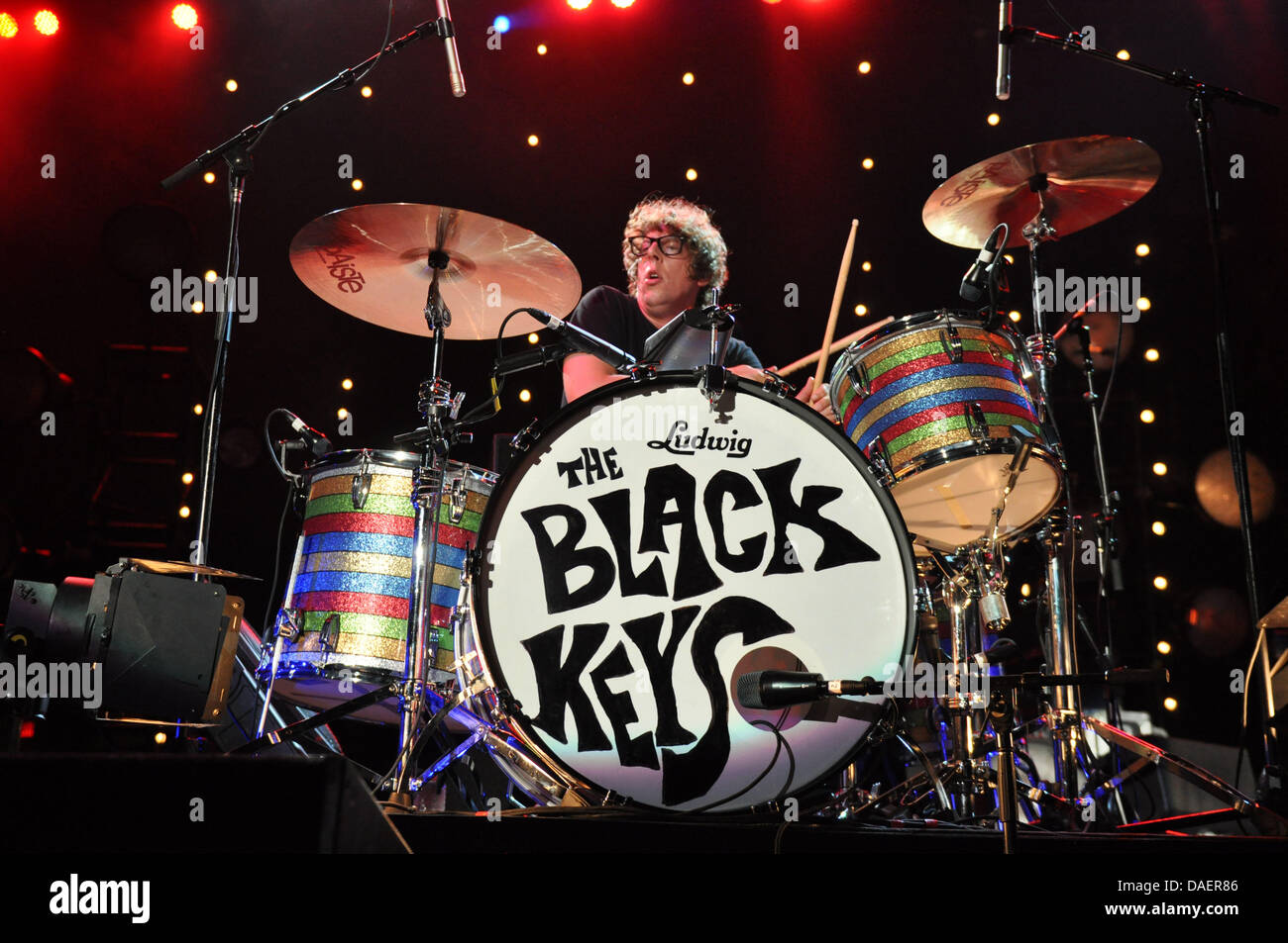 Raleigh, North Carolina, USA. 10th July, 2013. Drummer PATRICK CARNEY ...