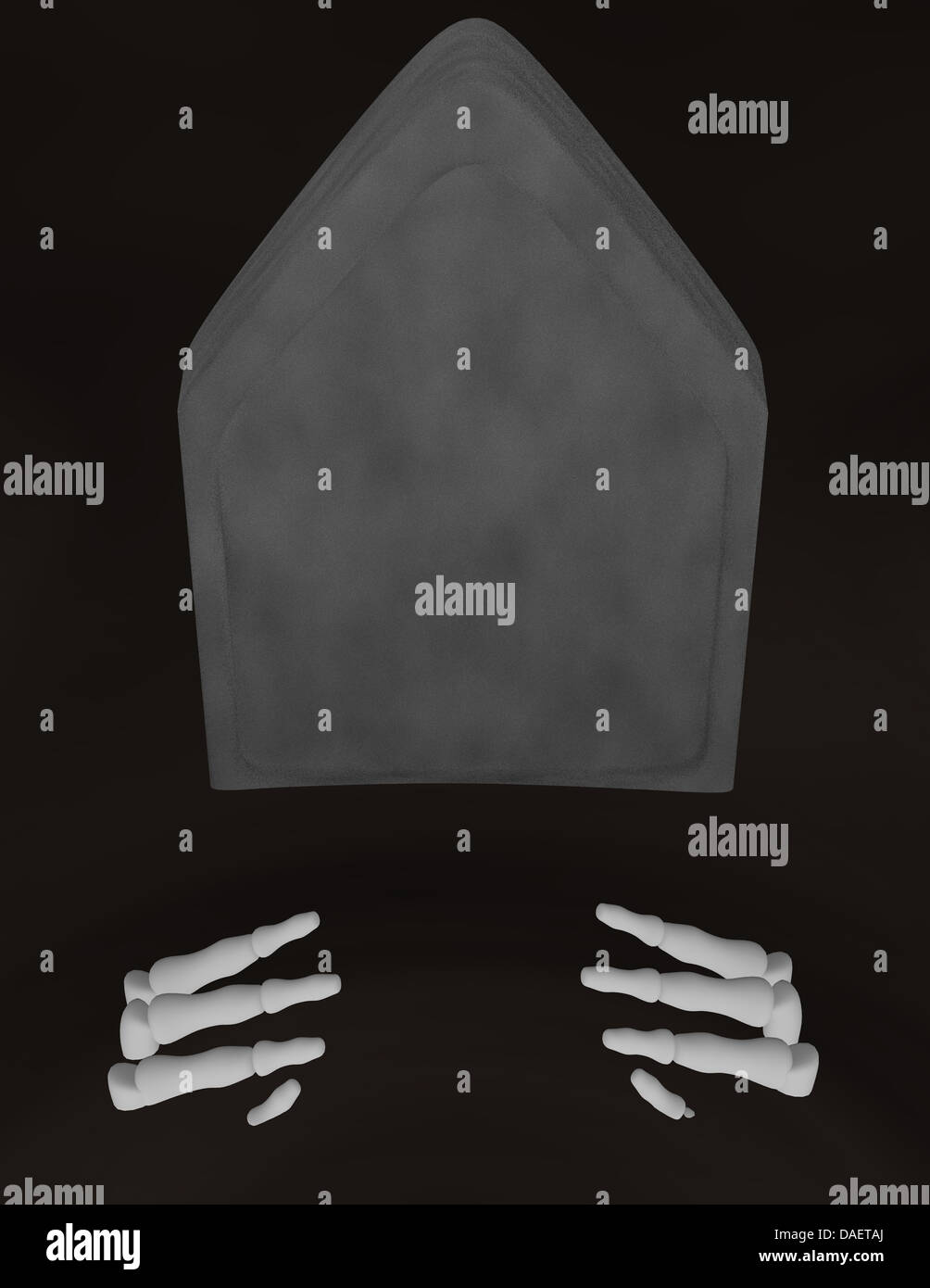 Skeleton hand coming out grave hi-res stock photography and images - Alamy