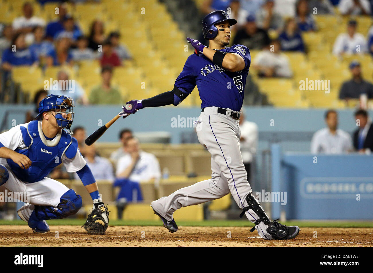 Dodger stadium ball field hi-res stock photography and images - Alamy