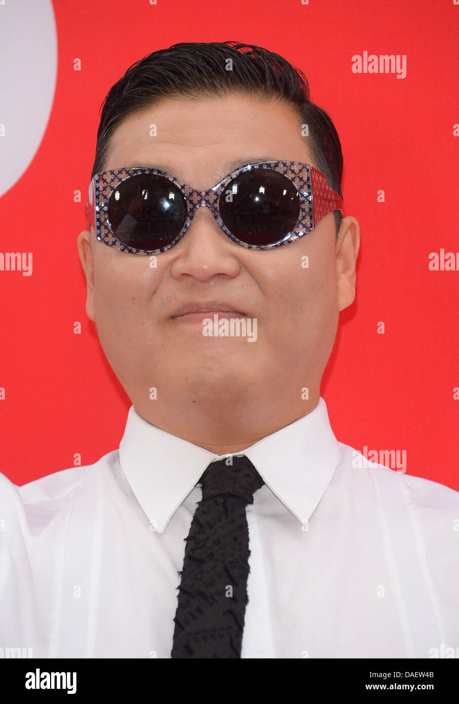Los Angeles, USA. 11th July, 2013. Psy arrives at the film premiere for ...